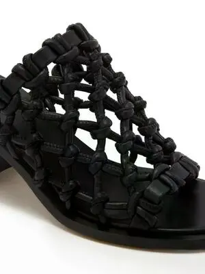 ODISSI Nour Braided Sandals - Black
