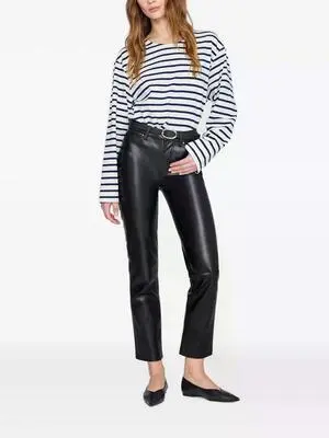 ANINE BING Striped Long-sleeved T-shirt