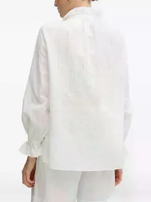 MARC AUREL Ruffled Tie Top
