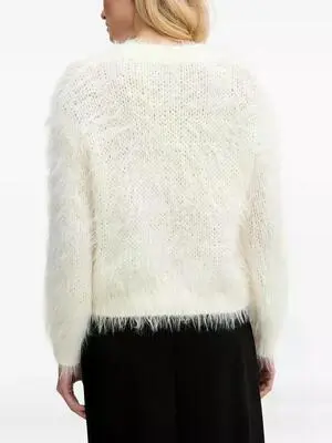 OUI Fluffy V-neck Sweater