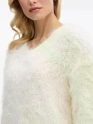 OUI Fluffy V-neck Sweater