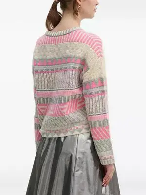 OUI Geometric-pattern Knit Sweater
