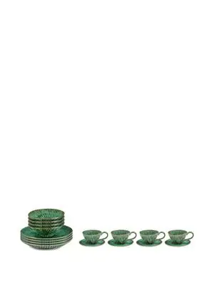SERAX Verde Lanza Ribbed Breakfast Set - Green