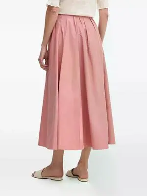 OUI Pleated A-line Midi Skirt