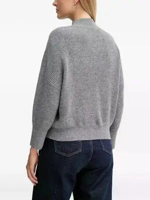 OUI High-neck Ribbed Knit Sweater