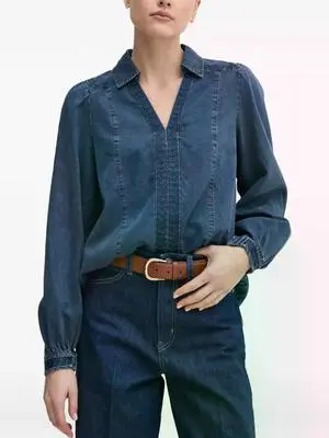 MOS MOSH Mmfozi Embroidered V-neck Blouse