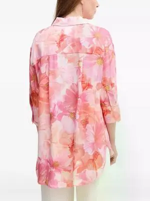 MARC AUREL Buttoned Floral-print Shirt
