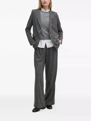 OUI Pinstripe Flap-pocket Blazer