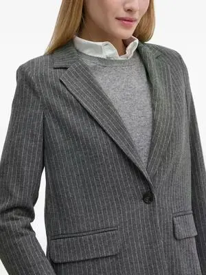 OUI Pinstripe Flap-pocket Blazer