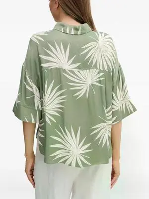 OUI Leaf Print Shirt
