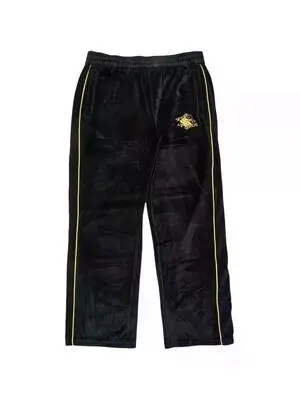 SP5DER Outline Velour Track Pants - Black