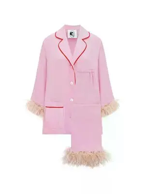 Sleeper Detachable-feathers Pajama Set - Pink