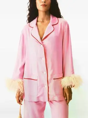 Sleeper Detachable-feathers Pajama Set - Pink