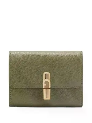 Furla Small Iride Grained Logo Wallet - Green