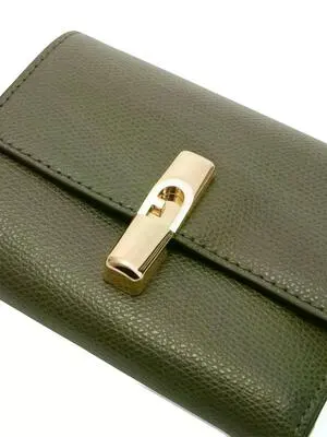 Furla Small Iride Grained Logo Wallet - Green