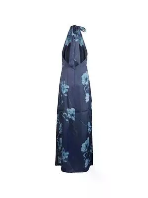 MAR DE MARGARITAS Floral Halterneck Dress