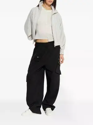 Y3 Zip-detail T-shirt - Neutrals