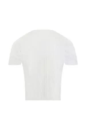 Issey Miyake Pleated Basic T-shirt - Grey