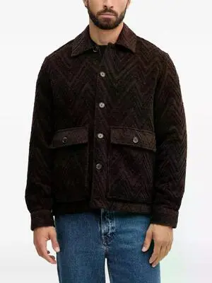 MOS MOSH Jacquard Flap-pocket Jacket