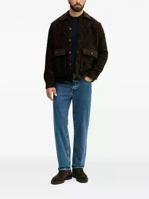 MOS MOSH Jacquard Flap-pocket Jacket