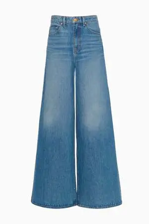 Ulla Johnson The Zephyr Wide Leg Jeans - Danube