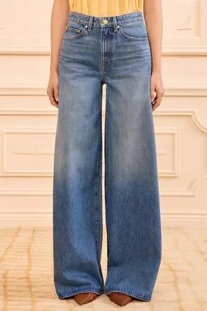 Ulla Johnson The Zephyr Wide Leg Jeans - Danube