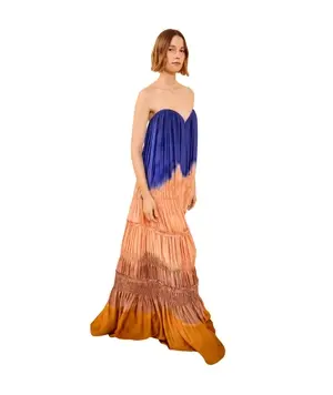 Ulla Johnson Veil Strapless Silk Gown - Moontide