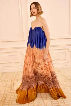 Ulla Johnson Veil Strapless Silk Gown - Moontide