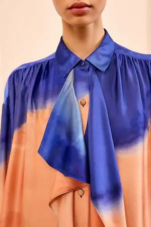 Ulla Johnson Gesture Silk Blouse - Moontide