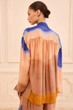 Ulla Johnson Gesture Silk Blouse - Moontide