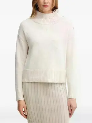 OUI Embellished High-neck Jumper
