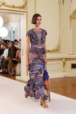 Ulla Johnson Raina Ruffle Knit Maxi Dress