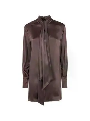 Semicouture Tie Detailed Cocktail Dresses