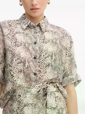MARC AUREL Patterned Buttoned Shirt