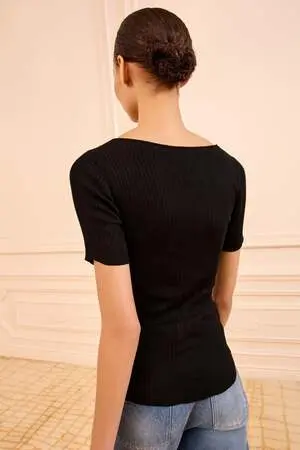 Ulla Johnson Celeste Knit Top With Lace
