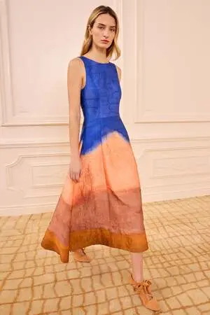 Ulla Johnson Georgia Satin Midi Dress - Moontide