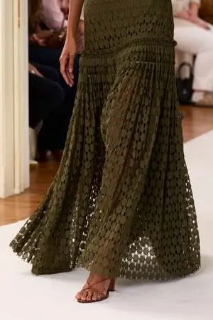 Ulla Johnson Aris Lace Maxi Skirt - Pine