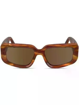 Victoria Beckham Rectangle-frame Sunglasses - Brown
