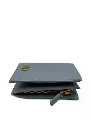 Valentino Garavani Logo-detail Wallet - Blue