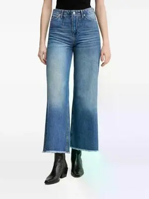 JOOP! Wide-leg Jeans With Frayed Hem - Blue