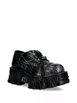 NEW ROCK Flame-print Platform Trainers