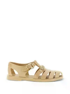Moschino Logo Buckle Sandals