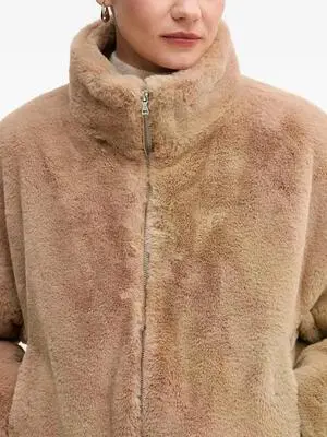 MARC AUREL Faux-fur Zip-up Jacket