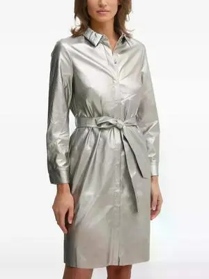 OUI Belted Mini Shirt Dress