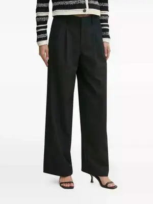 OUI Pleated Wide-leg Trousers