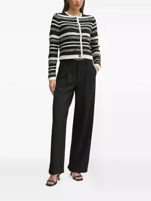 OUI Pleated Wide-leg Trousers