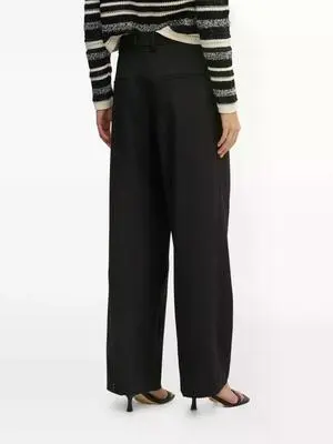 OUI Pleated Wide-leg Trousers