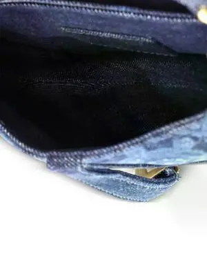 Dior Saddle Handbag Tie Dye Printed Denim Mini Shoulder Bag