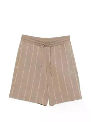 EA7 Logo-print Shorts - Neutrals