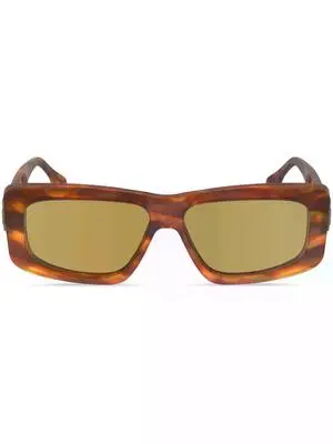 Victoria Beckham Rectangle-frame Sunglasses - Brown